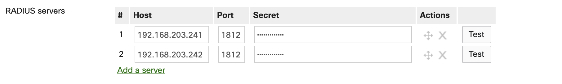 Solved Second Radius Server Not Contacted For Authentication The Meraki Community
