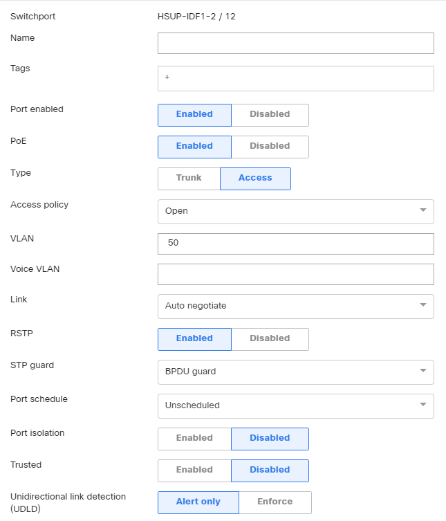 Solved: STP Change on Access Port - The Meraki Community