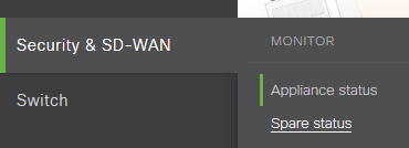 Solved: Cisco Meraki MX84 Warm Spare - The Meraki Community