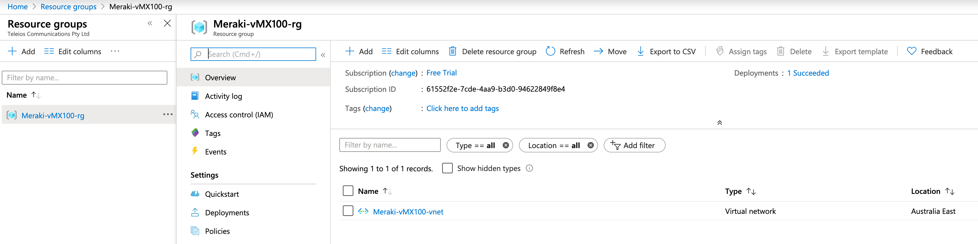 Re: Help configuring vMX100 in Azure - The Meraki Community