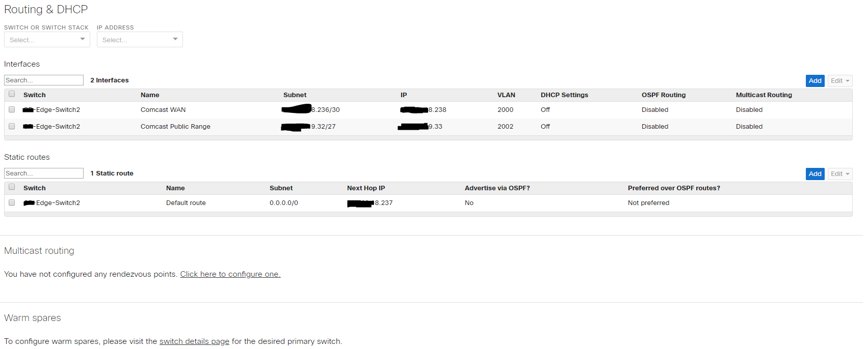 Comcast EDI and IPS Appliance Traffic - The Meraki Community