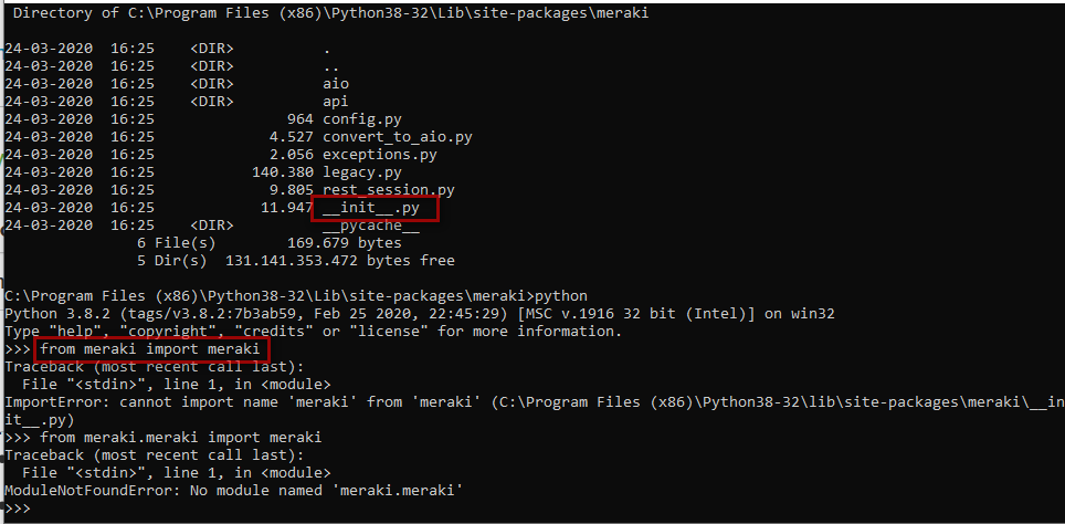 from meraki import meraki - The Meraki Community