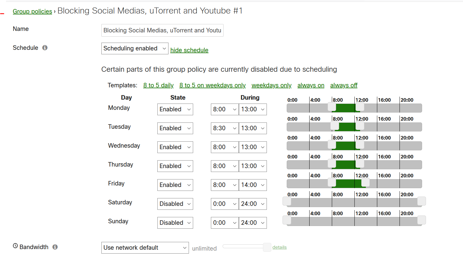 Solved: Blocking some website with time range - The Meraki Community