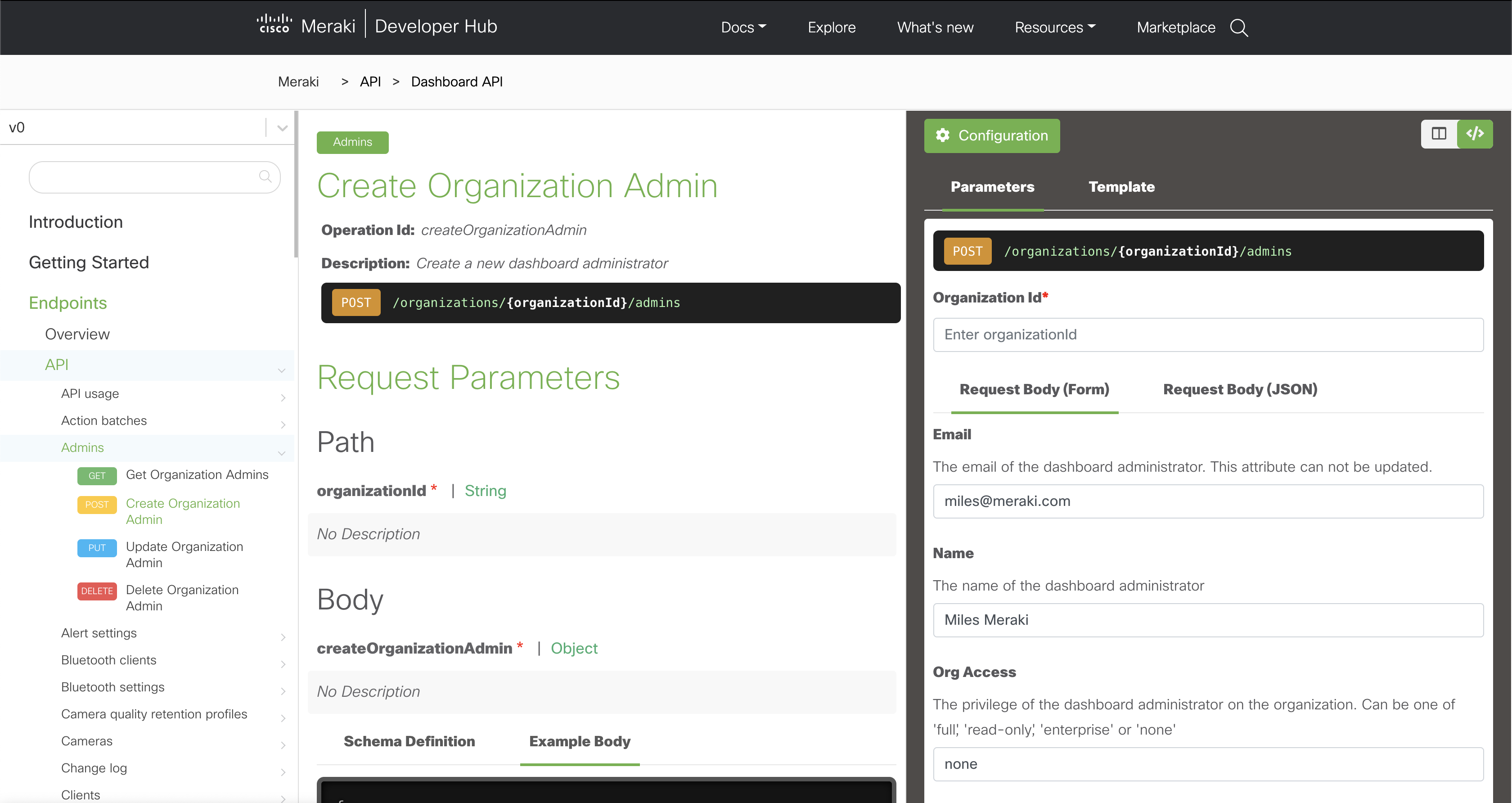 Dashboard API Documentation Upgrade - The Meraki Community