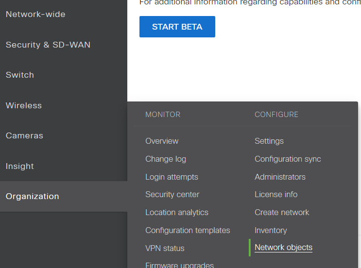 Now available: Firewall Objects Public Beta - The Meraki Community
