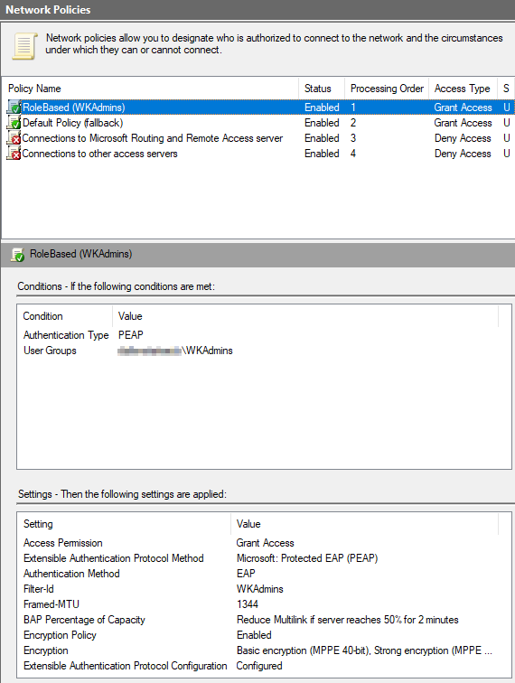 Troubleshooting NPS RADIUS Network Policy Matching - The Meraki Community