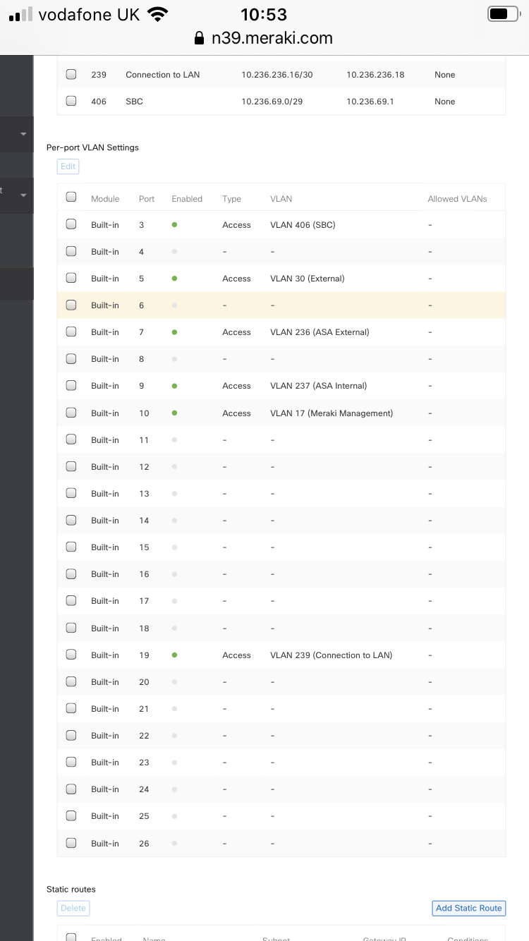 Per-port vlan sttings - The Meraki Community