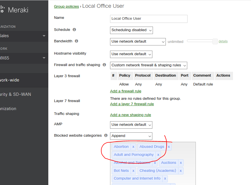 how to blocked porn video sites Meraki - The Meraki Community