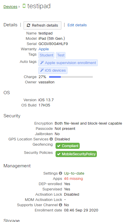 Solved: Meraki SM App not reporting Enrollment correctly - The Meraki Community