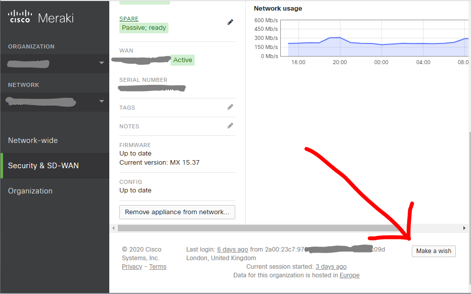Meraki secondary uplink alert concern - The Meraki Community