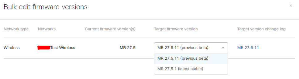 Solved: MR Firmware 27.5.11 - no upgrade possible - The Meraki Community
