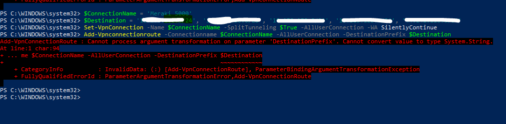 Solved: Windows 10 Split VPN - The Meraki Community