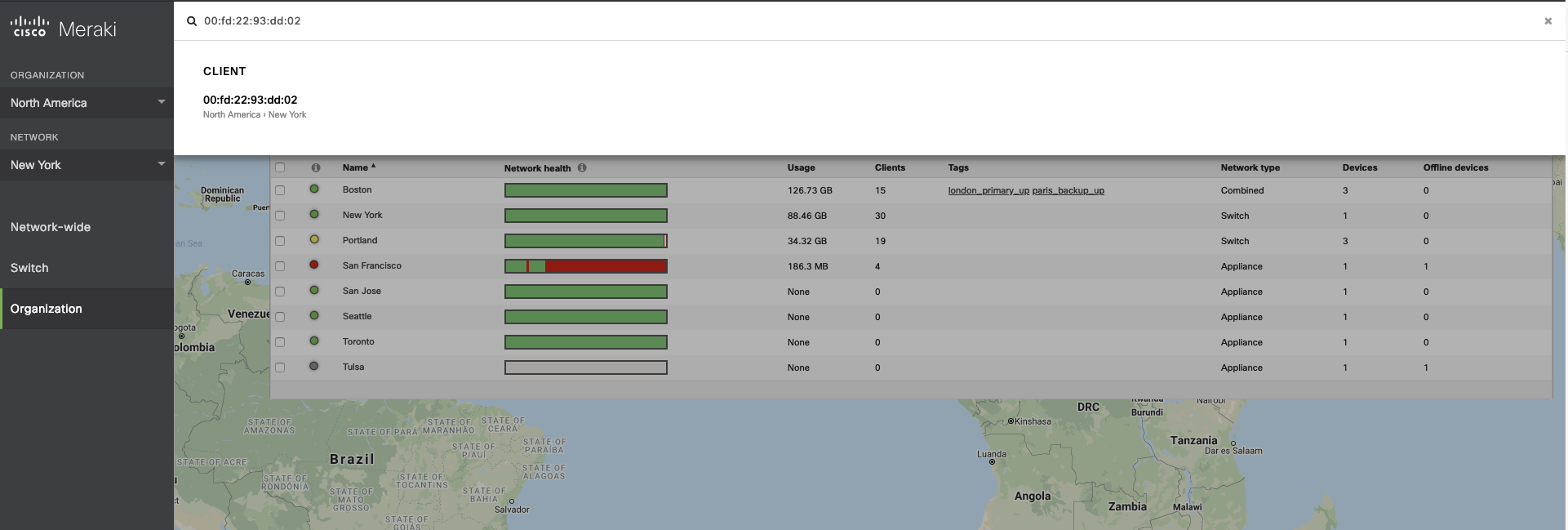 Cross Organizational MAC search - The Meraki Community