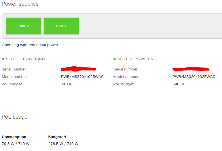 Solved: Dual power supplies in MS switches - The Meraki Community
