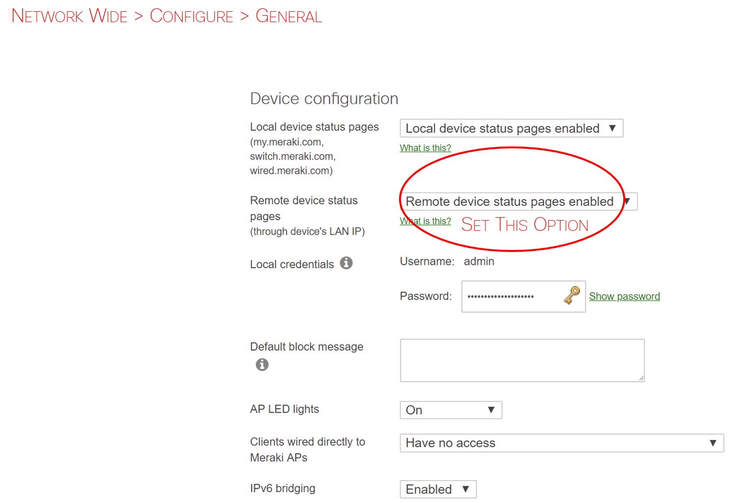 local page MX from remote not display - The Meraki Community