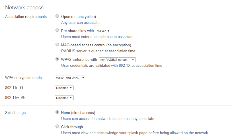 Solved: Wireless network with splash page / AD authentication - The ...
