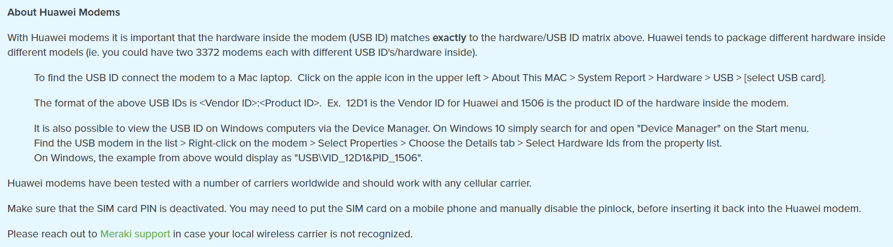 4G USB Modem Huawei E3276 and MX60 MX80 MX90 - The Meraki Community