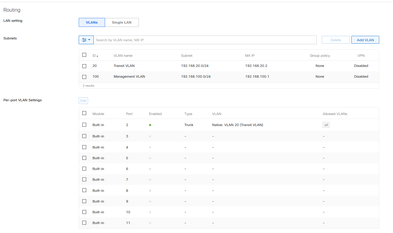Layer 3 Switching and the Client VPN - The Meraki Community