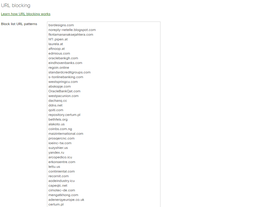 Solved Adding Too Many Blocklist Urls In Content Filtering The