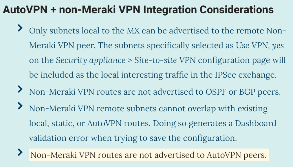 Site-to-Site VPN Between Two Different Organizations - The Meraki Community
