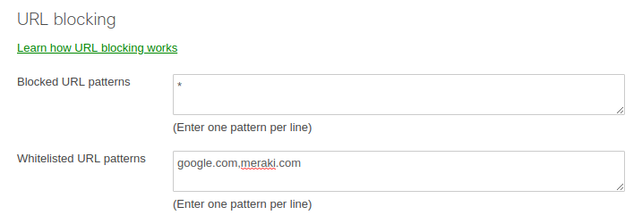 BLOCK ALL and ALLOW SOME - The Meraki Community