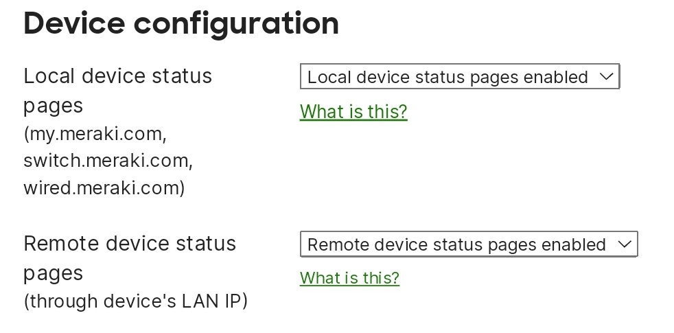 Solved: MX device local status page - The Meraki Community