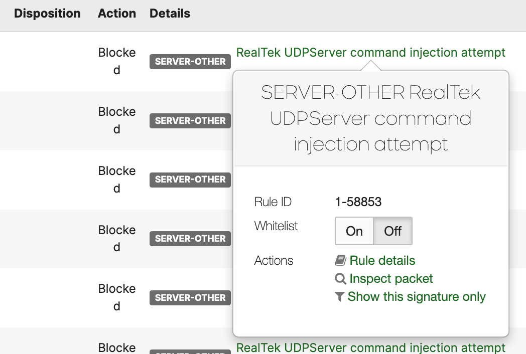 Solved: Packet Capture for IDS matches - The Meraki Community