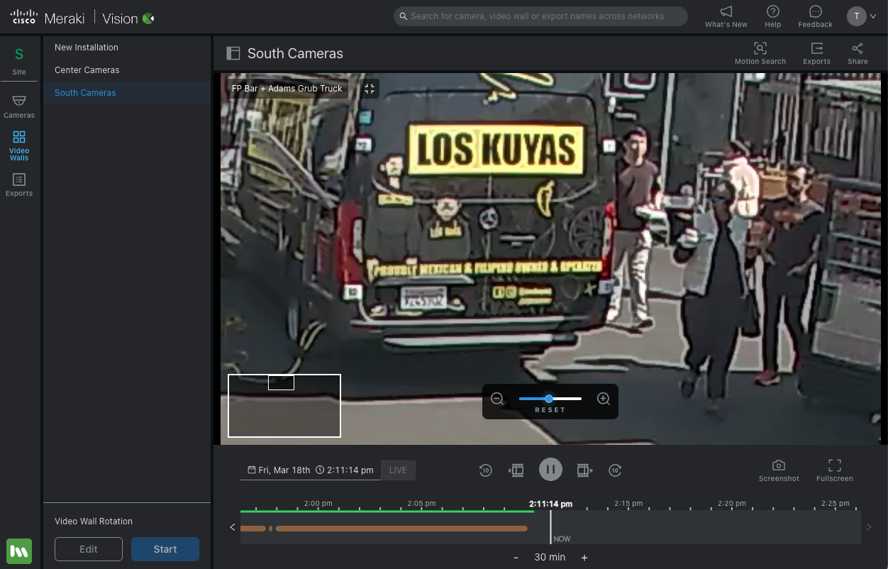 Camera zoom on video walls - The Meraki Community