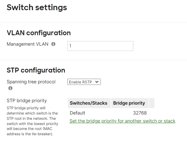 Solved: Meraki will be the STP root for only (maximum) vlan 1? - The ...