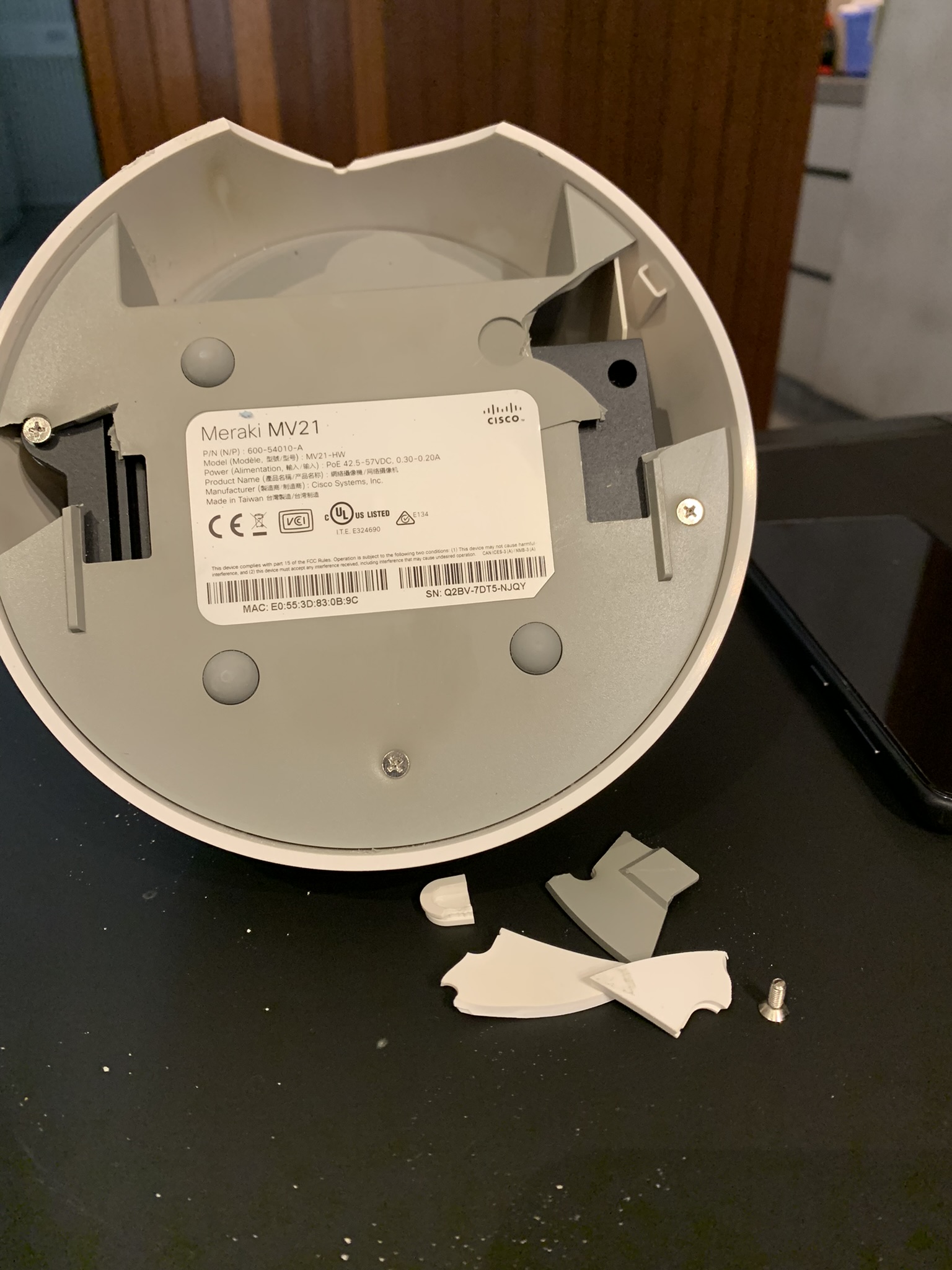 Solved: MV21 - build quality issue? - The Meraki Community