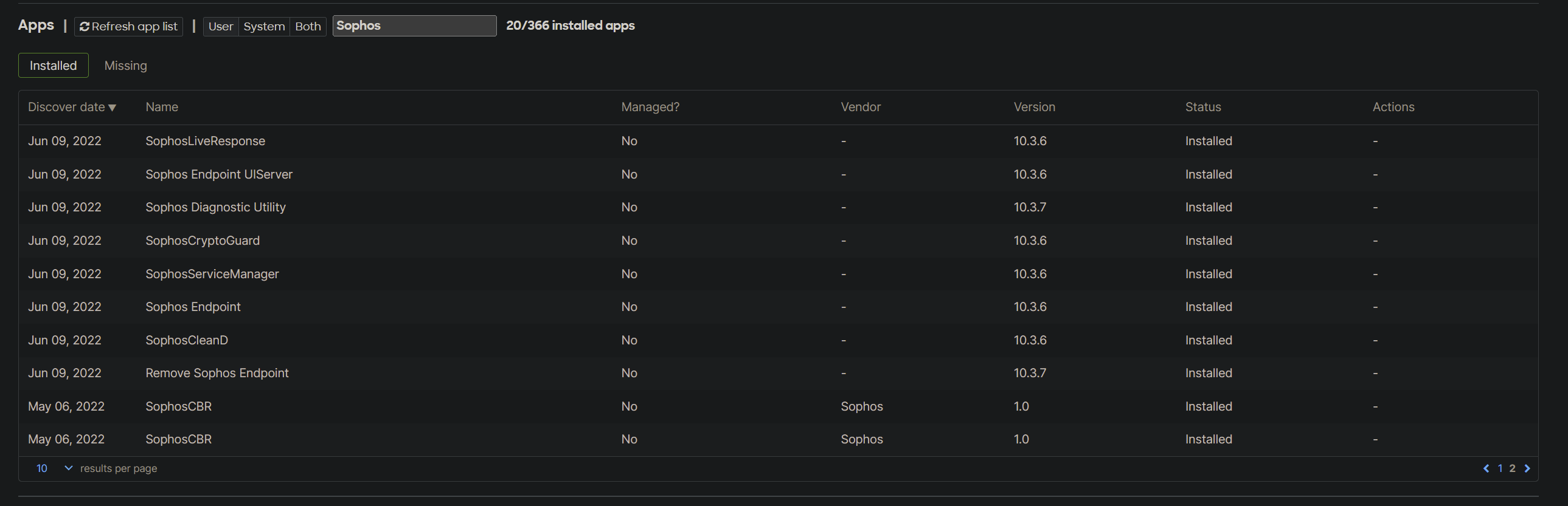Solved: Meraki Not Updating Installed Apps list for uninstalled apps - The Meraki Community