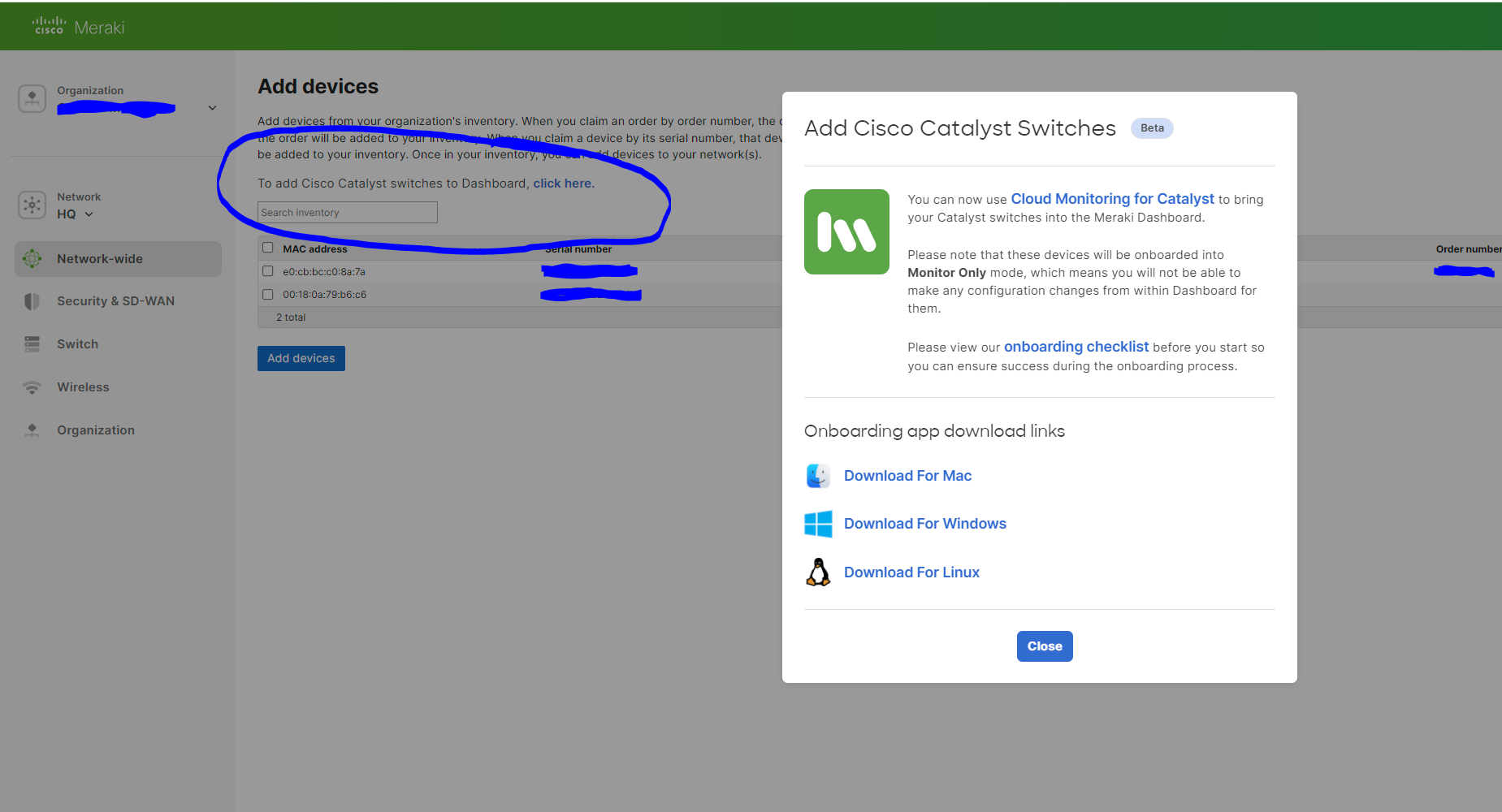 Catalyst to meraki cloud - The Meraki Community