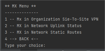 Re: Python Script - Meraki Basic TroubleshootingV3 (interactrive/output ...