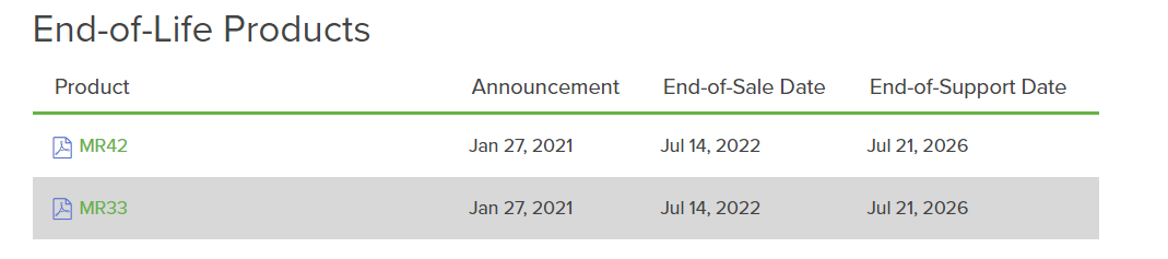 End of support for MR's - was 7 years now only 4 years ? - The Meraki ...
