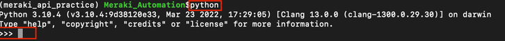 Getting Started With Meraki Api Using Python Part 2 Python Setup And Intro T The Meraki 5304