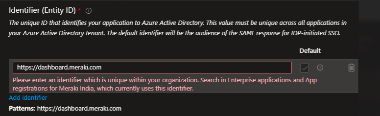 Azure Active Directory Single Sign On Sso Integration With Meraki Dashboa The Meraki