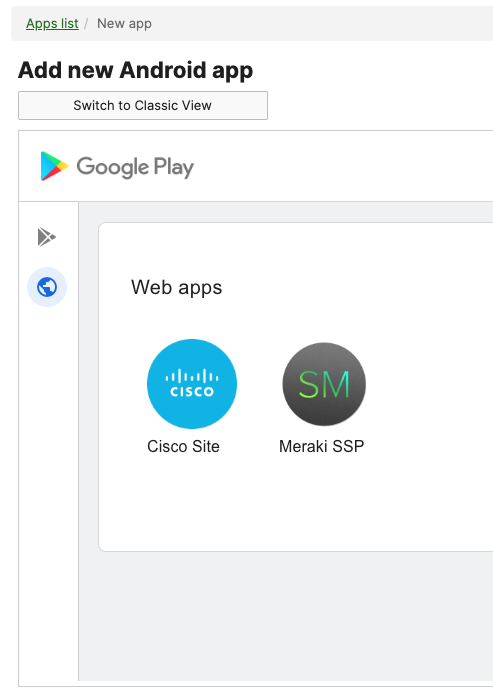 SM - New Android 'Add App' interface and new Android Web Apps support ...
