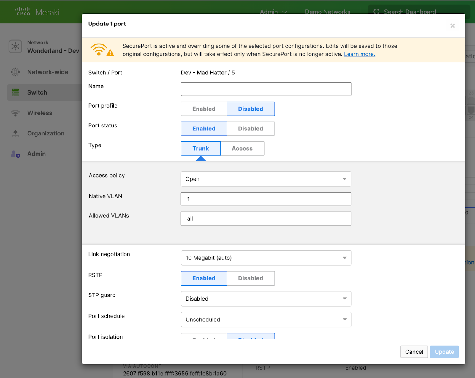 New name, same great feature - MS and MR SecurePort - The Meraki Community
