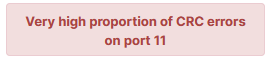 Solved: Very High Proportion of CRC error with I connect Cisco Phone ...