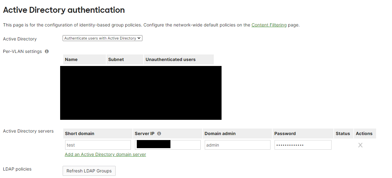 Applying Meraki Group Policy to Client VPN Active Directorily logged on ...