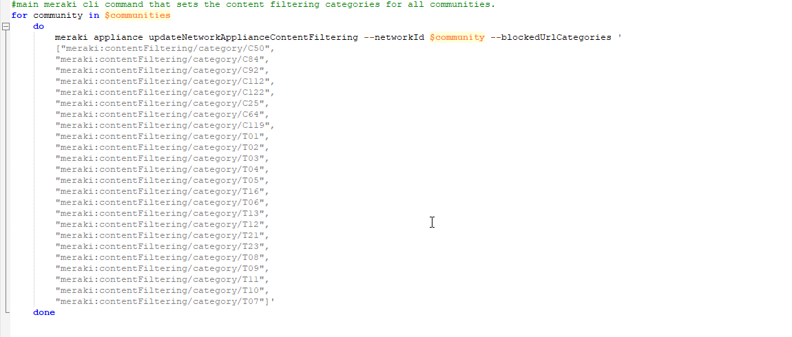 anyway to update content filtering via api without overwriting already ...