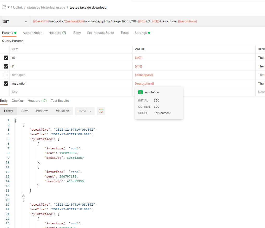 Solved: Is it possible to monitor bandwidth on Wan 1 and 2 via API ...