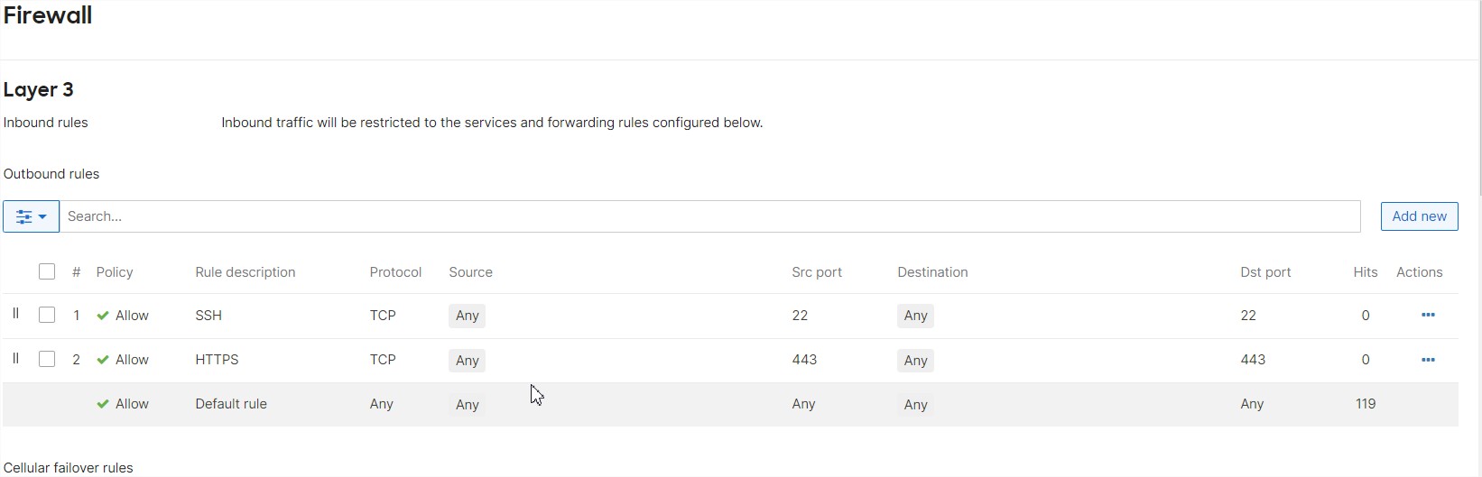 Re: Error Policy must be '0' or '1' when configuring port forwarding ...