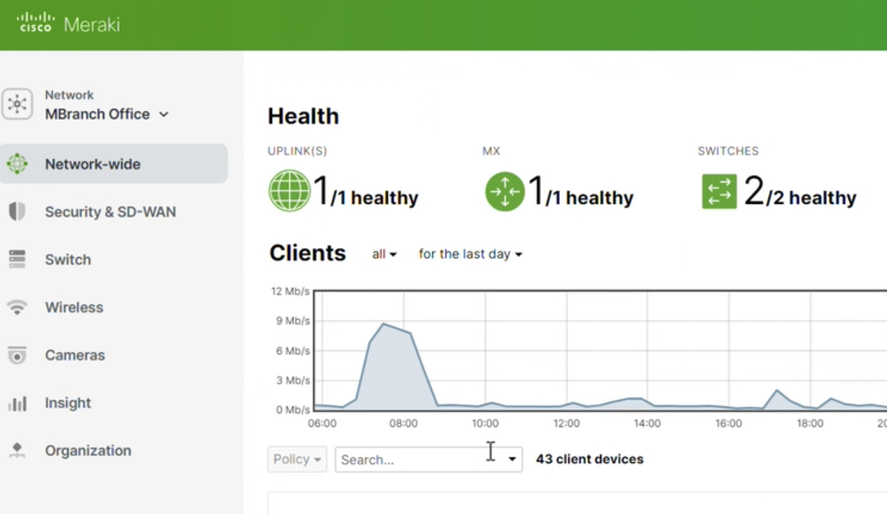Meraki Health Timeline Root Cause Analysis Reccomendations
