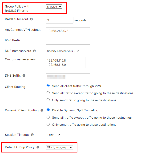 AnyConnect MX250, Radius authentication and filter-id for firewall rules wi... - The Meraki ...