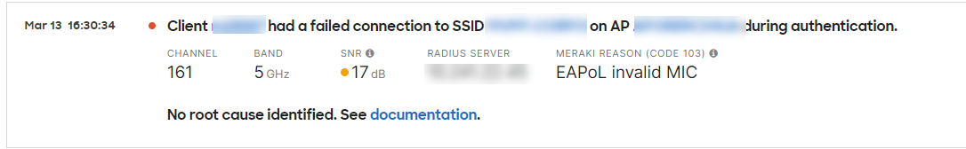 Wireless - Meraki Reason codes - The Meraki Community