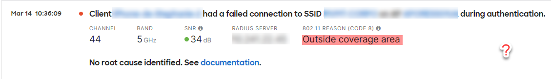 Wireless - Meraki Reason codes - The Meraki Community