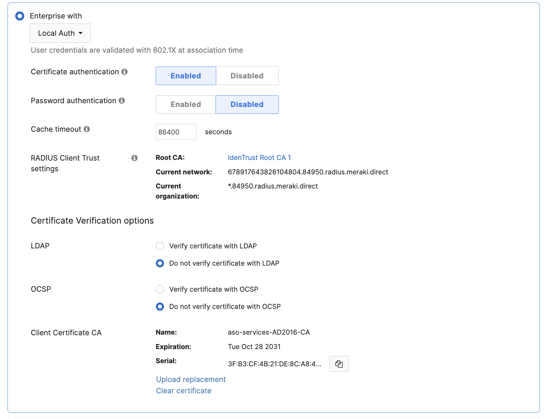 Enterprise with Local Auth - how to generate Client Certificate CA ...