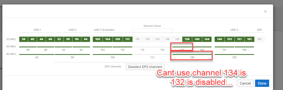 Infamous Channel 132 - 5GHZ in Canada - The Meraki Community