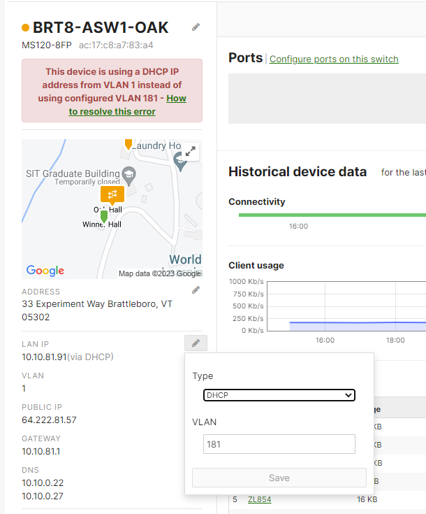 Solved: Changing management VLAN - The Meraki Community